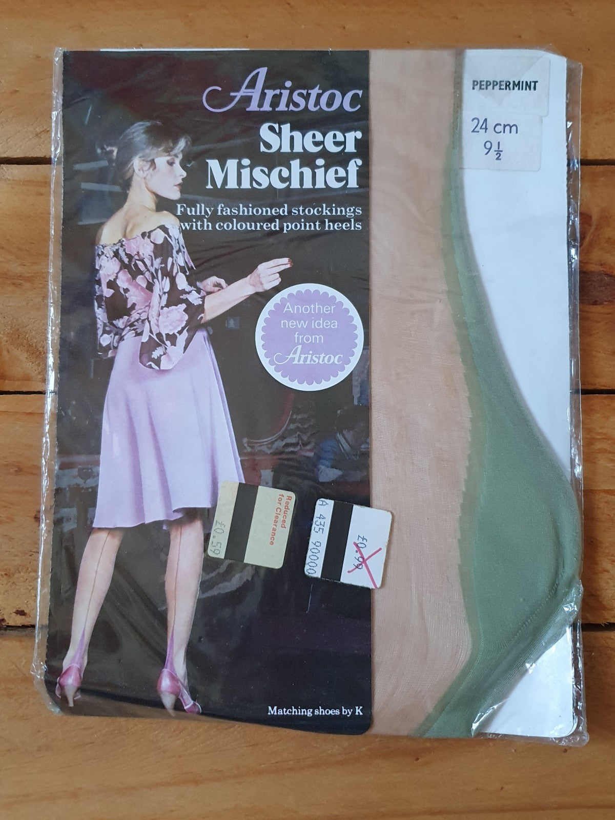 Vintage Aristoc Sheer Mischief Fully Fashioned Nylon Stockings - 9.5 P ...